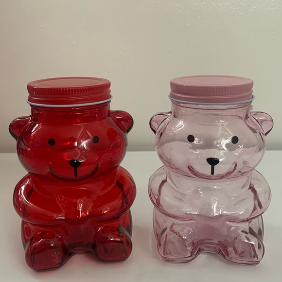 Home Seasonal | Holiday | Valentines Day Bear Glass Jar Containers With ...